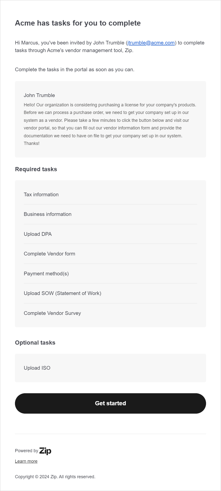 Signing In to the Zip Vendor App – Zip