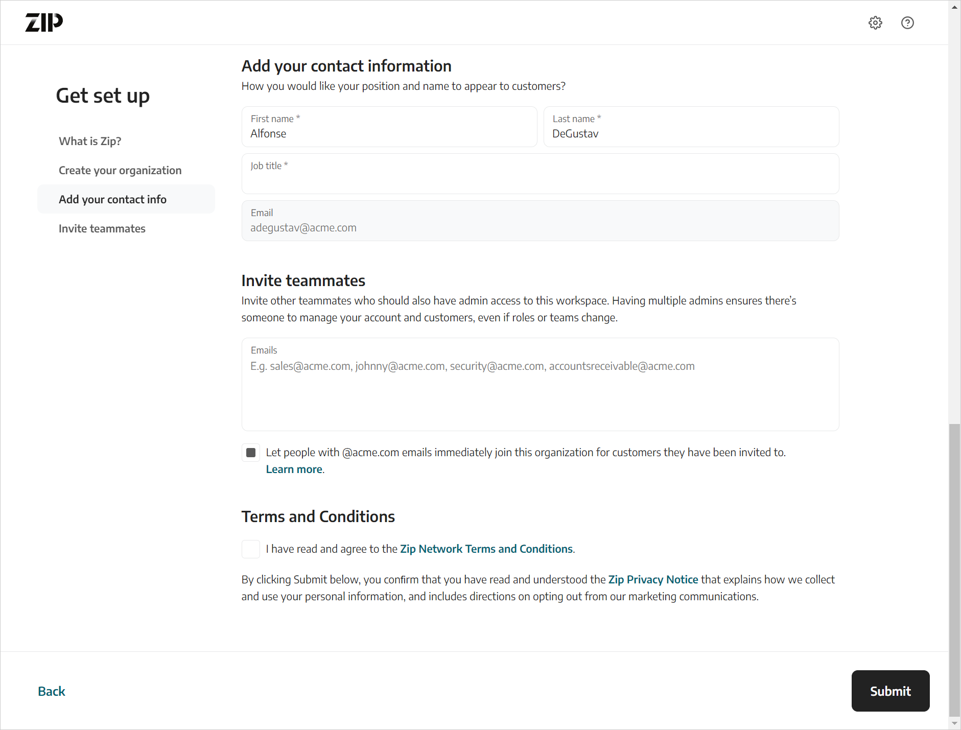Signing In to the Zip Vendor App – Zip