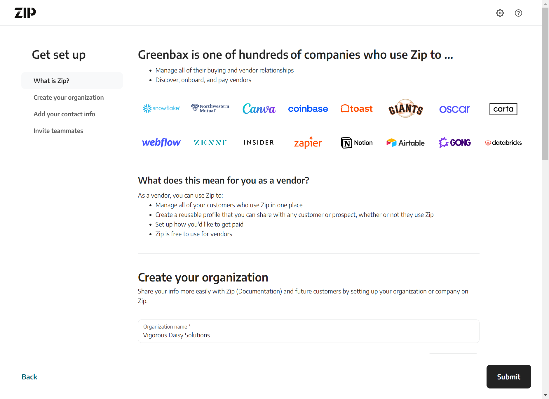 Signing In to the Zip Vendor App – Zip